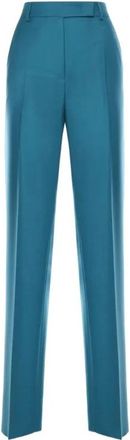 Max Mara Femme, Pantalons, Bleu, Taille: 42 FR Pantalone Lungo