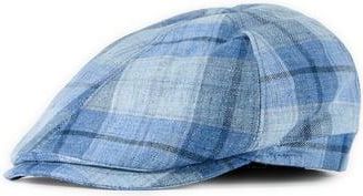 Saison 1865 Beret &agrave; carreaux en lin