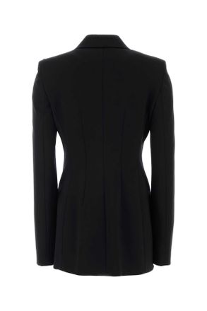 Sportmax Womens Black Stretch Jersey Arco Blazer Nero Giacche E Gilet Jacket