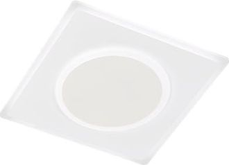 Fischer & Honsel Deckenleuchte, Bisi | sandweiß| L: 38 cm, B: 38 cm| A: 6 cm| mit Fernbedienung stufenlos dimmbar| Farbtemperatureinstellung| 1x LED 24 Watt 2700/6500 