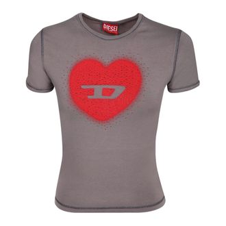 Diesel Damen, Oberteile, Grau, XSGr&ouml;&szlig;e