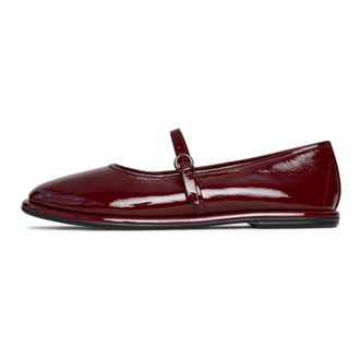 Cesare Gaspari Lederballerinas Alba - Bordeaux - - Shoes - Damen - Rot - 37 EU