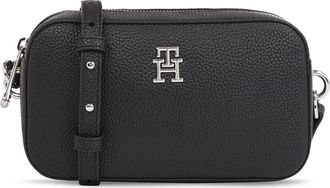 Tommy Hilfiger Handtasche Tommy Hilfiger Th Emblem Camera Bag AW0AW15179 Schwarz