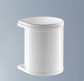 Hailo Abfallsammler MO Swing 40.1/15 c Mono creme-wei&szlig; M&uuml;lleimer Abfalleimer 15L