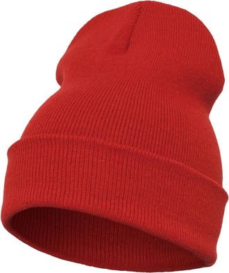 Flexfit Mütze Heavyweight Long Beanie, red, one size