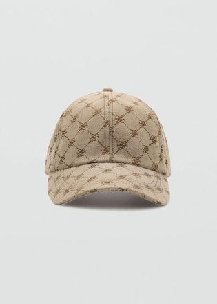 Mango Kappe mit Logo-Aufdruck beige - Damen - Einheitsgr&ouml;&szlig;e - MANGO