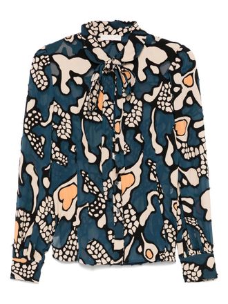 Ulla Johnson Hera Celestine Bluse - Blau