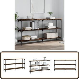 vidaXL Konsolentisch R&auml;uchereiche 150x29x75 cm Holzwerkstoff - Konsolentisch - Flurtisch - Wohnzimmerstil - Sideboard - Regal