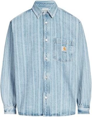 Carhartt Work in Progress Surchemise ray&eacute; en denim Rylan