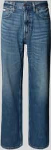 Calvin Klein Jeans Straight Fit Jeans aus reiner Baumwolle im 5-Pocket-Design