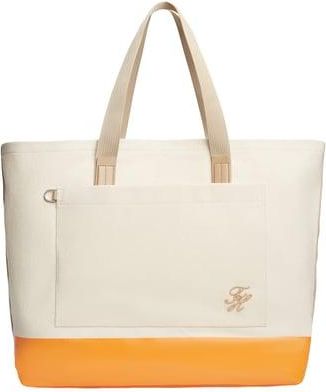 Tommy Hilfiger Cabas de plage en toile de coton