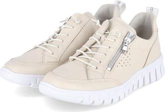 Waldl&auml;ufer 916003-169/111 Chaussures basses orthop&eacute;diques &agrave; lacets en cuir lisse pour femme Beige, beige, 41.5 EU