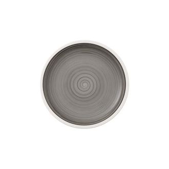 Villeroy & Boch Villeroy und Boch Manufacture Gris Brotteller, 16 cm, Premium Porzellan, Grau