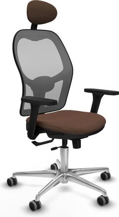 Piqueras y Crespo Ergonomischer Home Office Jorquera Stuhl mit 3D-Armen, h&ouml;henverstellbarer Lendenwirbelst&uuml;tze und festem Kopfteil, ausgestattet mit Syncro/Traslack und