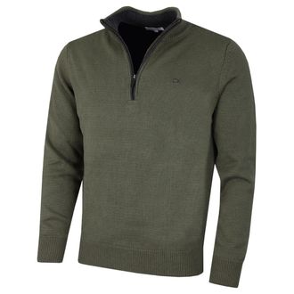 Calvin Klein Golf Herren Baumwollpullover - Khaki - XXXXL