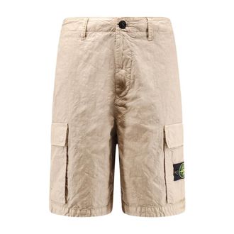 Stone Island Nylon Shorts - - Shorts - Herren - Beige - W32