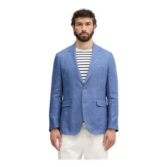 Hackett Delave Hopsack Blazer - - Jackets - Herren - Blau - S