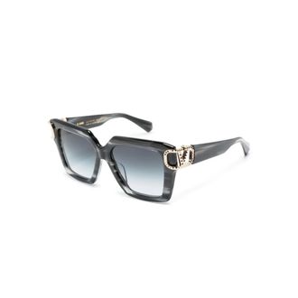 Valentino Graue Sonnenbrille- Alltagsstil - - Accessories - Damen - Grau - 55 MM