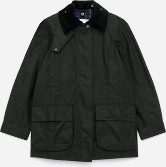 Arket Und Barbour Gewachste Baumwolljacke -Gr&uuml;n