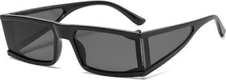 Generic Lunettes De Soleil Carr&eacute;es &Agrave; Petite Monture For Hommes Et Femmes, Id&eacute;ales For Les Vacances, F&ecirc;tes Ou D&eacute;placements(Black)