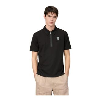 Blauer Polo Shirt - - Tops - Herren - Schwarzk - 3XL