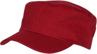 Nyls Création Casquette Militaire Bordeaux Rouge Army Cubaine en Coton Kostra - Taille Unique - Rouge