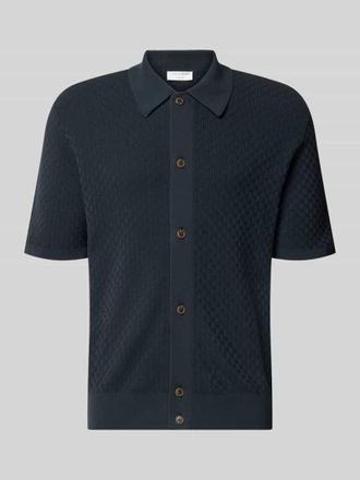 Tiger Of Sweden Regular Fit Poloshirt mit Strukturmuster Modell ARAAWEN