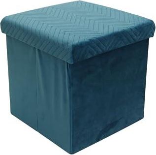 The Home Deco Factory Aufbewahrungsbox, Faltbar, 38cm x 38cm x 38cm, Blau