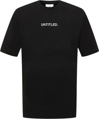 Diego Venturino Homme, Tops, Noir, Taille: S T-Shirt en jersey de coton