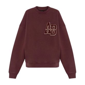 Anine Bing Sweatshirt Miles - - Sweatshirts & Hoodies - Damen - Rot - S