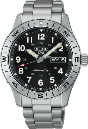 Seiko 5 Sports Field series 41mm, Edelstahl, Automatik, Schwarz Herrenuhr HDB006K1