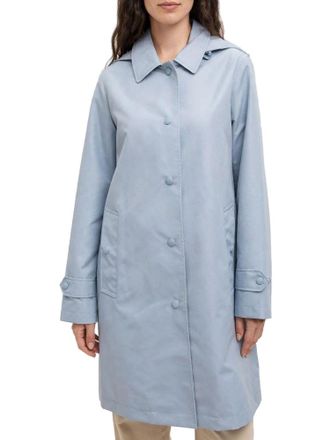 Burberry Oxclose Coat - Light Grey Blue