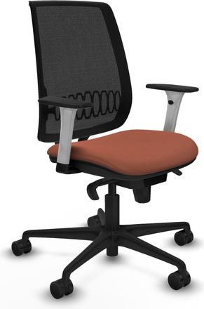 Piqueras y Crespo B&uuml;rostuhl aus Stoff Alares mit wei&szlig;en und schwarzen Armlehnen, h&ouml;henverstellbare Lendenwirbelst&uuml;tze, ausgestattet mit 5 Positionen und injiziertem Sch