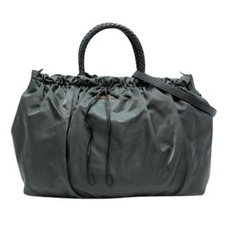 Prada Pre-owned Nylon Satchel - - Pre-owned - Damen - Grau - ONE SIZE