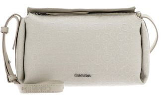 Calvin Klein Damen Gracie Mini Bag_JCQ K60K611753 Crossover, Grau (Stoney Beige Jacquard Mono), Grau (Stoney Beige Jacquard Mono), One Size