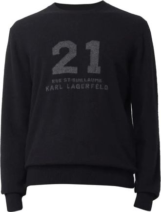 Karl Lagerfeld Homme, Pulls, Noir, Taille: XL Maglia 21