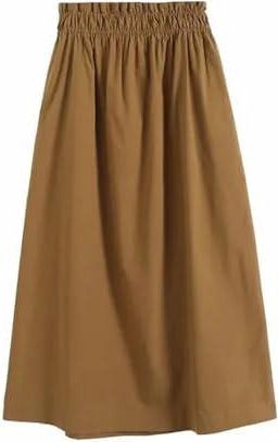 Generic Ensemble 2 pièces élégant sans manches pour femme - Haut court - Taille élastique - Jupe longue, Jupe-1, L