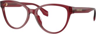 Versace Lunettes oeil de chat - Femme - Accessoires - Rouge - Taille: 56 MM