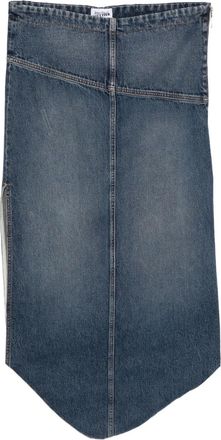 Jean Paul Gaultier zipped denim skirt - Bleu