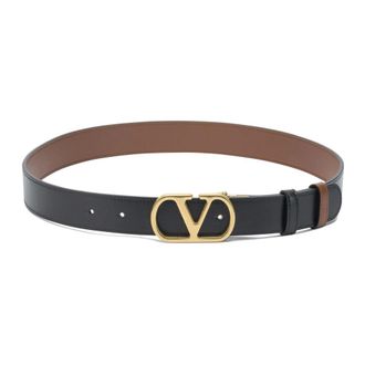 Valentino Garavani Vlogo Signature Belt - Femme - Accessoires - Noir - Taille: 85 CM