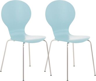 Clp 2x Stapelstuhl diego ergonomisch hellblau