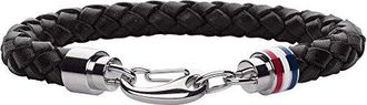 Tommy Hilfiger Jewelry Bracelet en Cuir Tressé pour Homme Couleur Noire - 2700510