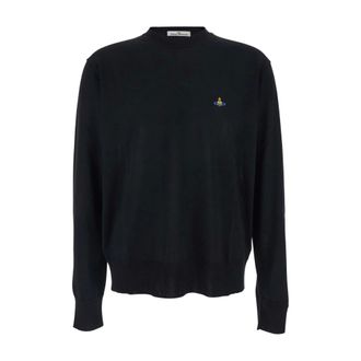Vivienne Westwood Homme, Pulls, Noir, Taille: S Pull Ras du Cou Alex