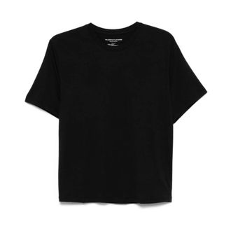 Majestic Filatures Femme, Tops, Noir, Taille: 38 FR T-shirt &agrave; col rond