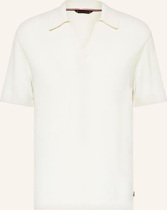 Tommy Hilfiger Strick-Poloshirt Regular Fit weiss