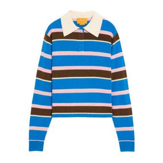 Guest In Residence Cropped Stripe Rugby - - Knitwear - Herren - Mehrfarbig - S