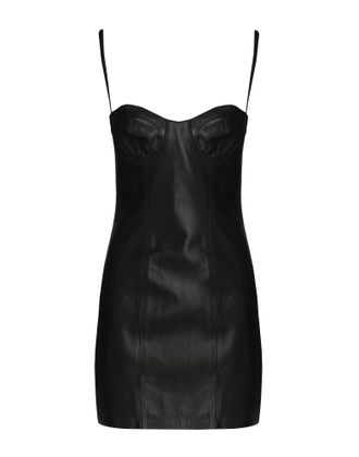 8 by YOOX LEATHER TUBE DRESS