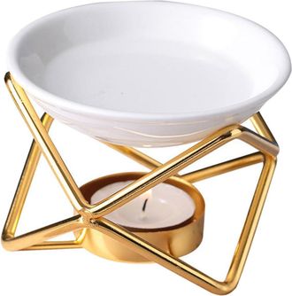 Valiclud Aromabrenner Kerzenw&auml;rmer Wachsschmelzer Duftlampe Aromatherapie-&ouml;lbrenner Mit Modernem Design F&uuml;r Tisch Regal Schlafzimmer Wohnzimmer Yoga Und Spa-Ra