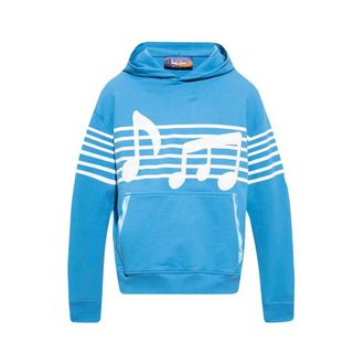 Just Don Just Don, Homme, Sweatshirts et sweats &agrave; capuche, Bleu, Taille: XL Sweat &agrave; Capuche Bleu Imprim&eacute; avec Stave Print