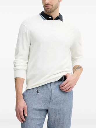 A|X Armani Exchange Strukturierter Pullover - Wei&szlig;